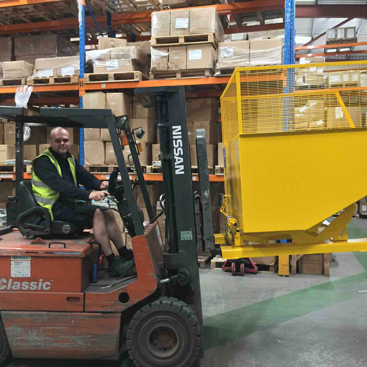 Forklift Tipping Skips | Tipping Skips for Sale - Forklift Skip Market